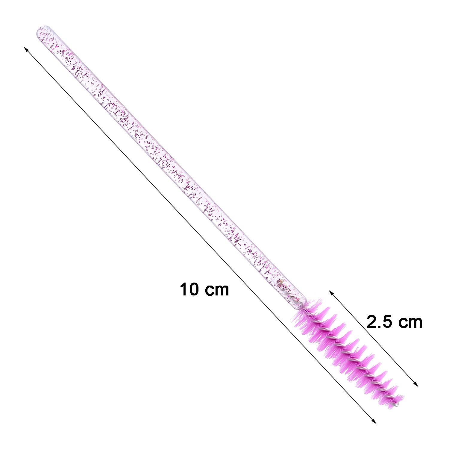 300 Disposable Mascara Wands Eyelash Brush Spoolies for Eye Lash Extension, Eyebrow and Makeup Crystal Tbestmax