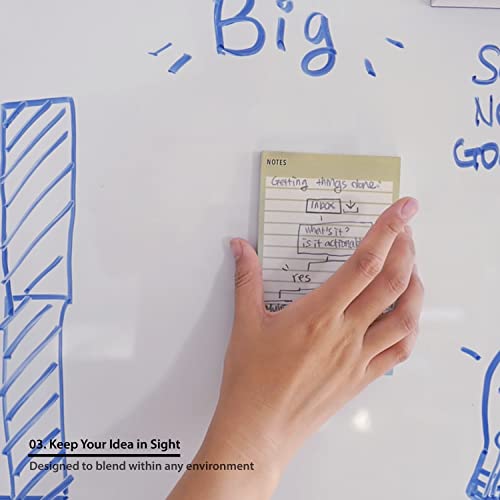 Simple, Short, & Actionable, Magnetic To Do List Notepad & Memo Magnetic Notepad - ADHD Control, Focus Booster, Productivity Measurement, Daily Planner, Reminders, Quick Idea Capture Checklists, Idea Taking (3.5 X 5.5in, Color)