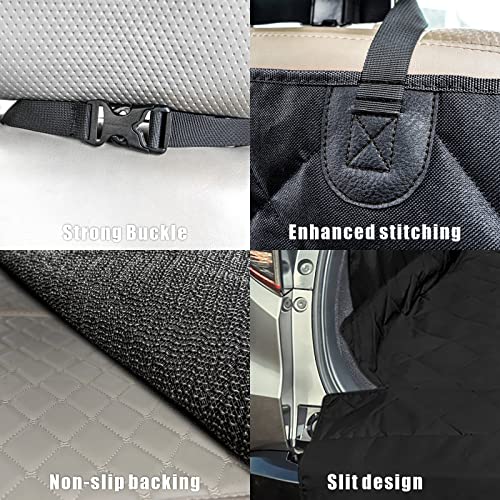 Veckle Cargo Liner, SUV Cargo Cover for Dogs with Side Flaps Hammock Water Resistant Nonslip Dog Seat Cover Cargo Area Protector Scratchproof for SUVs Sedans Vans