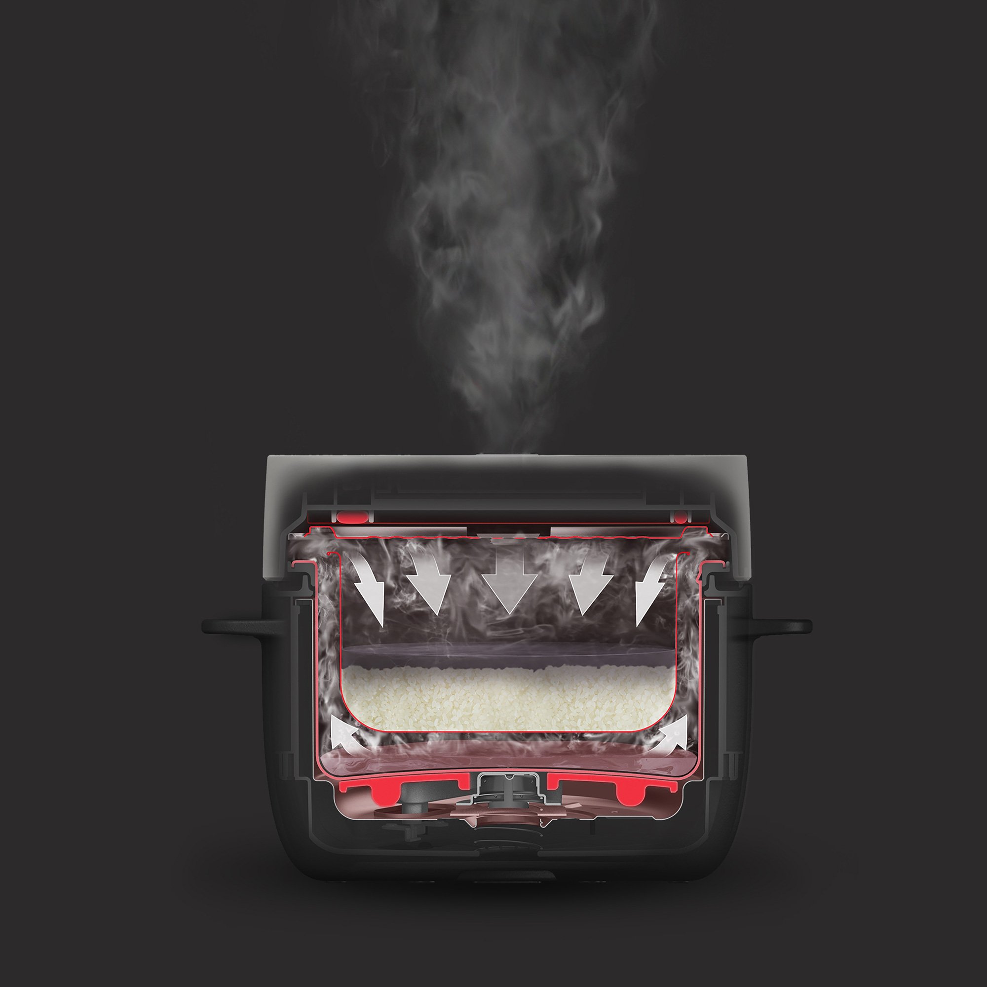 BALMUDA 3Go (450 g) electric cooker "The Gohan" K03A-BK(Black)
