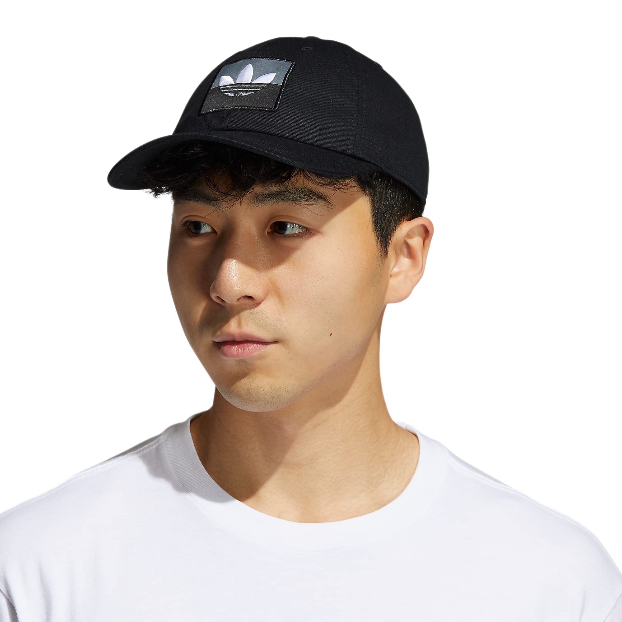 adidas Originals Men's Originals Slice Trefoil Strapback, White/Crew Blue/Scarlet, One Size
