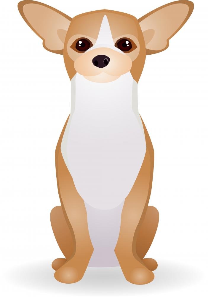 Wallmonkeys WM164901 Chihuahua Cartoon Peel and Stick Wall Decals, 18" H x 13" W-Small