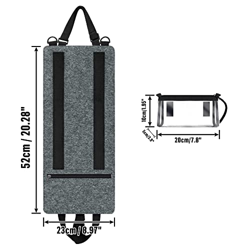 Annmore Display Shelves for Tonies Figures Carrying Case for LOL Surprise Dolls Storage Bag for Barbie, Gray