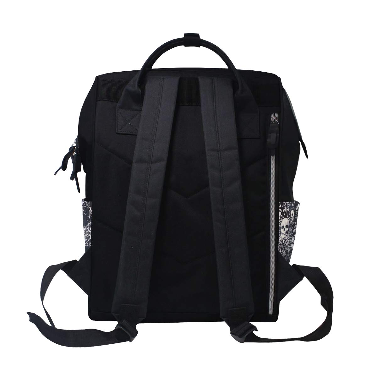 Diaper Bags Gothic Skull Damask Scary Halloween Fashion Mummy Backpack Multi Functions Large Capacity Nappy Bag Nursing Bag for Baby Care for Traveling