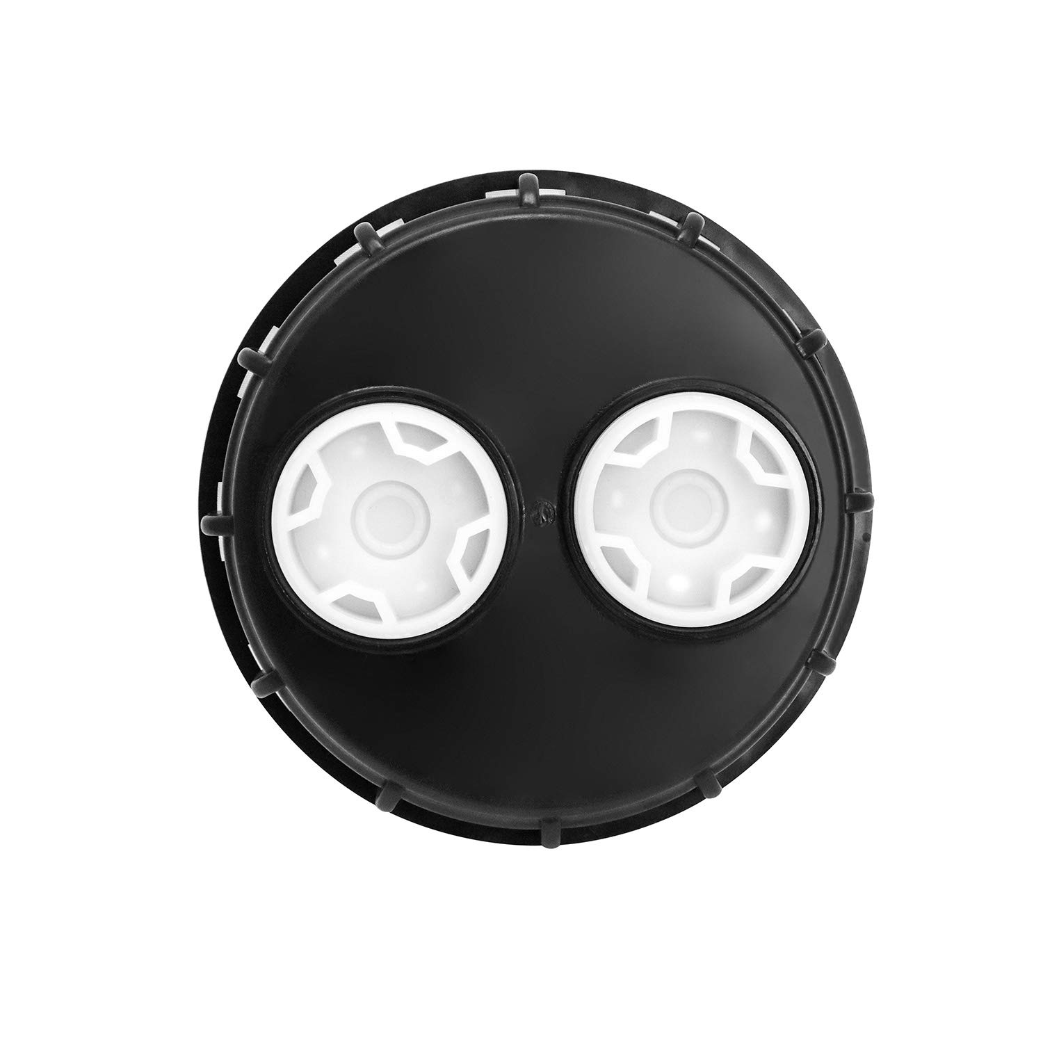 QWORK IBC Tote Lid Cover, 6.5" IBC Tank Water Liquid Tank Cap with Double Vent Hole for Chemical, Food, Industries Storage