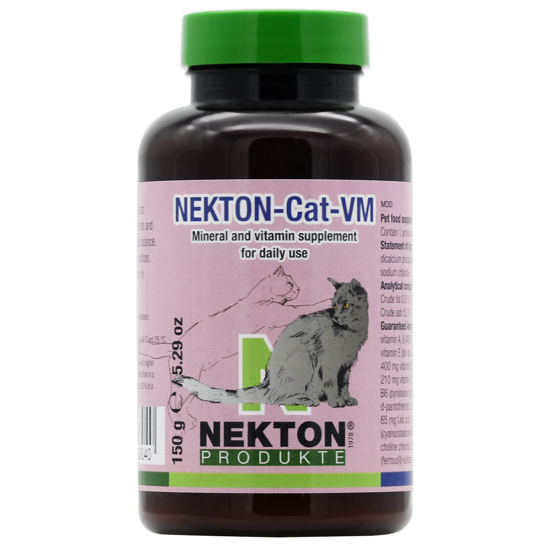 NEKTON Cat-VM Vitamins, Minerals, Taurine, and Arginine for All Cats 150gm / 5.29oz