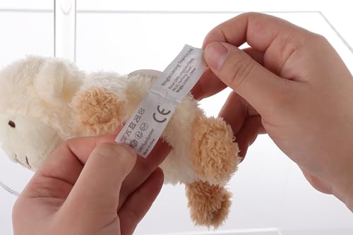 Apricot Lamb Baby Lovey Lamb Soft Rattle Toy, Plush Stuffed Animal for Newborn Soft Hand Grip Shaker Over 0 Months (Cream Lamb, 6 Inches)