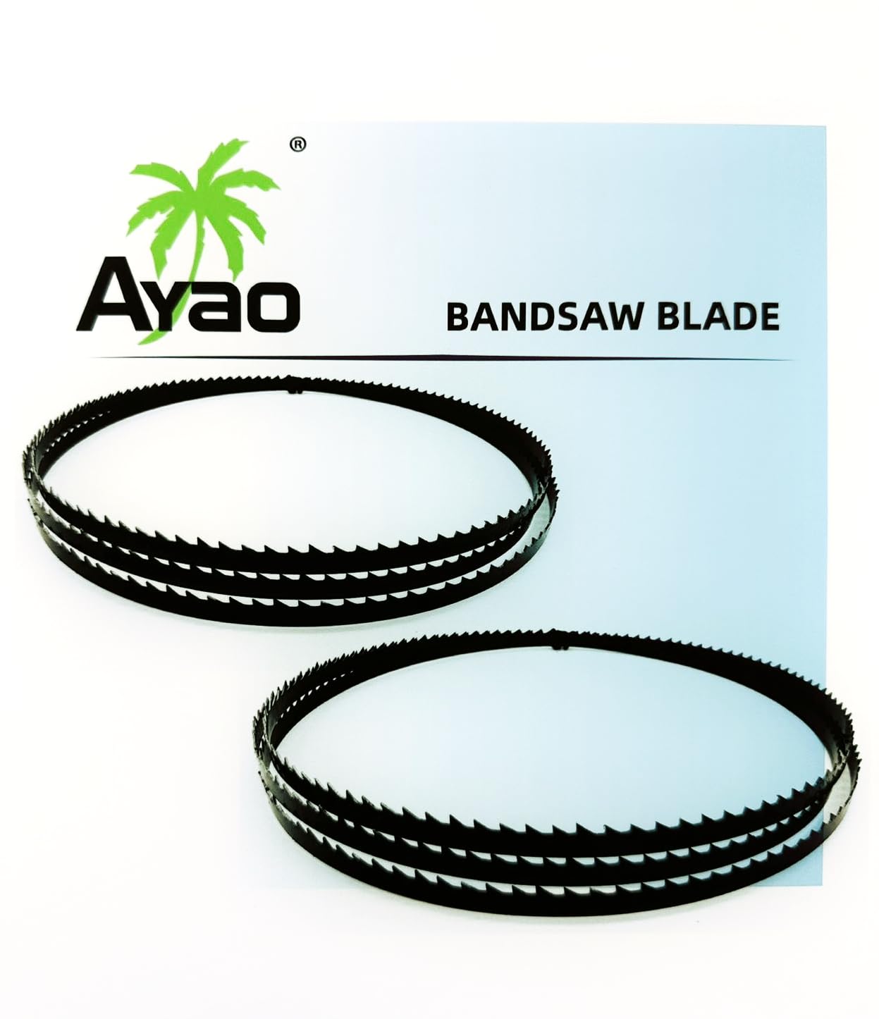 AYAO 59-1/2-Inch X 1/4-Inch X 6TPI Bandsaw Blades to Fit Ryobi, B&D, Craftsman, Tradesman, Pro-Tech, Collins Skil and Wen BA3959 9" Band Saws (2 Pack)