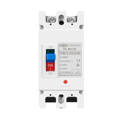 2P DC 600V DC Solar Molded Case Circuit Breaker MCCB Overload Protection Switch Protector for Solar Photovoltaic PV (Size : 150A)