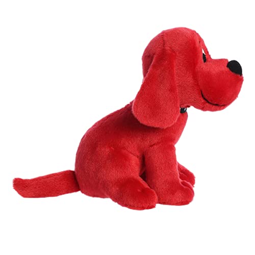 Aurora® Playful Clifford® Sitting Clifford Stuffed Animal - Childhood Nostalgia - Lasting Companionship - Red 10 Inches