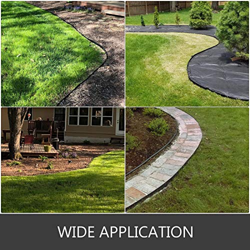 VEVOR Steel Landscape Edging 40 x 8 Inch,Steel Edging 6pcs,Steel Garden Edging Border,Landscape Edging,Steel Lawn Edging,Garden Edging,Garden Border Edging for Landscaping