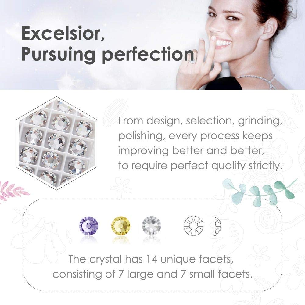 TCELL Natural Beauty 128GB USB 3.0 Flash Drive Decorated with Swarovski Elements Crystal Blue for Women Student Office Gift, Blue USB Stick