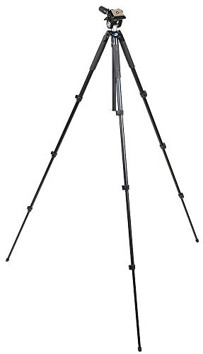 SLIK Sprint PRO III Travel Tripod EZ w/SH-707E 2-Way Head for Mirrorless/DSLR Sony Nikon Canon Fuji Cameras and More - Black (611-853)