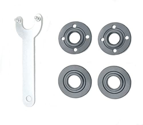 Angle Grinder Wrench Grinder Spanner Wrench Grinder Flange Nut 5/8-11 4 PCS Compatible with Dewalt Milwaukee Metabo Makita Grinder Parts Bosch Ryobi Black Decker