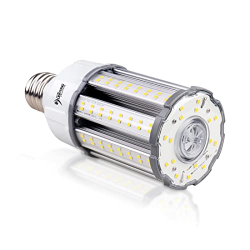 36W LED Corn Light Bulb, 150W-175W Metal Halide Equal, 5000K (Daylight White), EX39 Mogul Base, 4,524lm, Step-Dimming, 100-277VAC, UL-Listed, Warehouse, High Bay, Workshop, Post-Top Light Retrofit