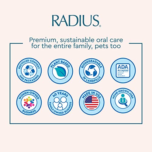 RADIUS Vanilla Mint Dental Floss 55 Yards Vegan & Non-Toxic Oral Care Boost & Designed to Help Fight Plaque - Pack of 2