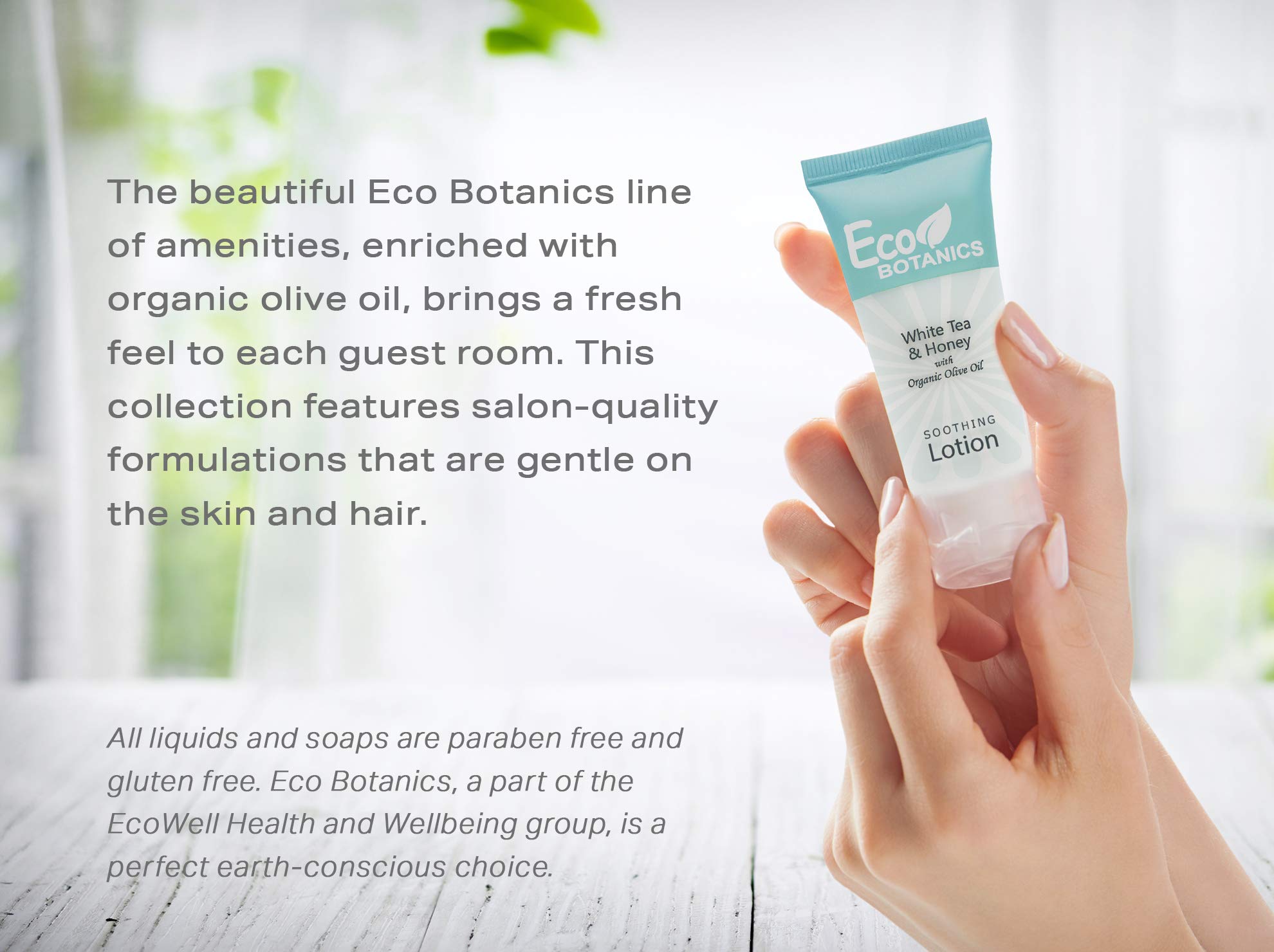 Eco Botanics Amenities Travel-Size Hotel Lotion, .85 oz. (Case of 100)