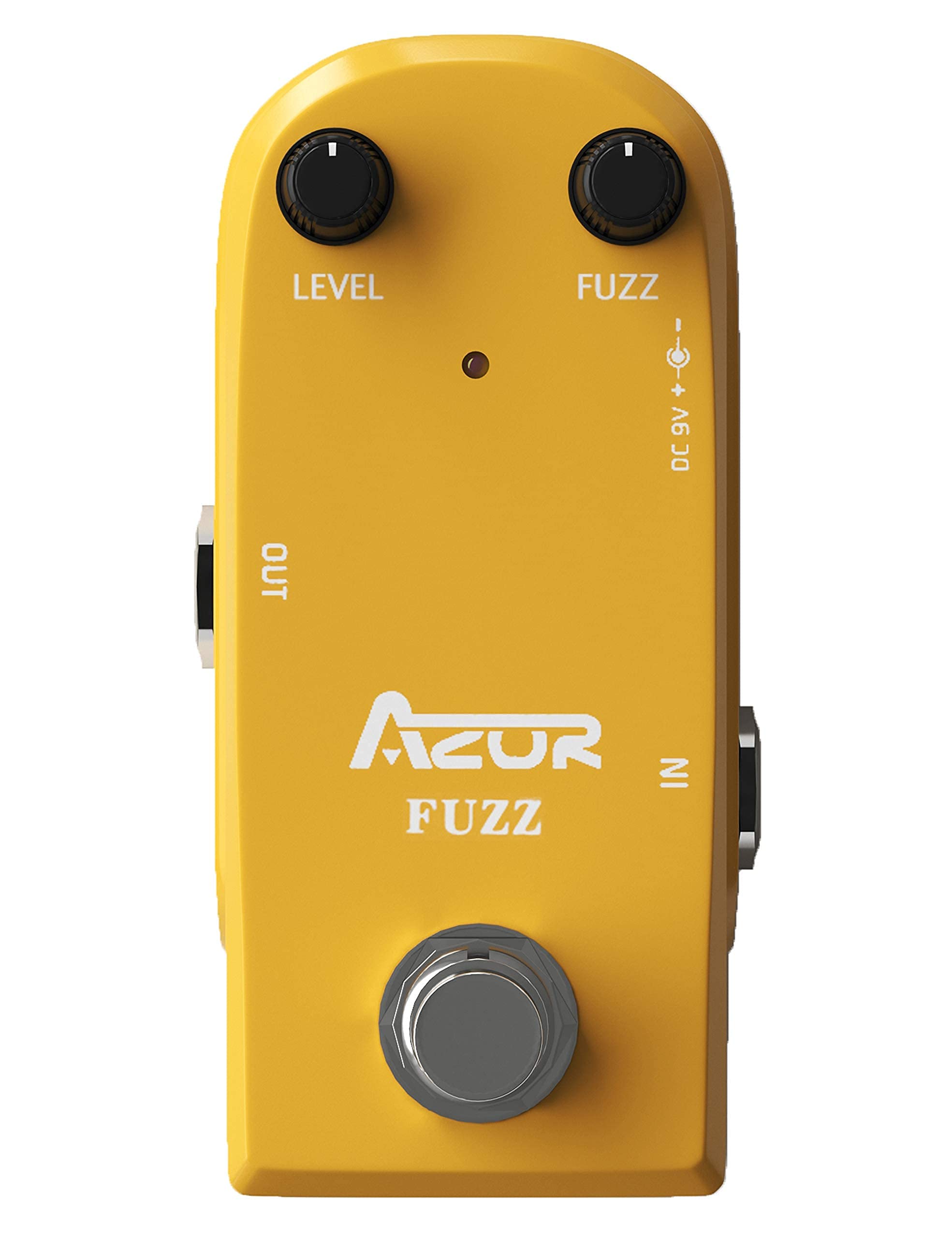 AZOR Pedal Power Adapter with Vintage Fuzz Guitar Effect Pedal with True Bypass Mini Pedal