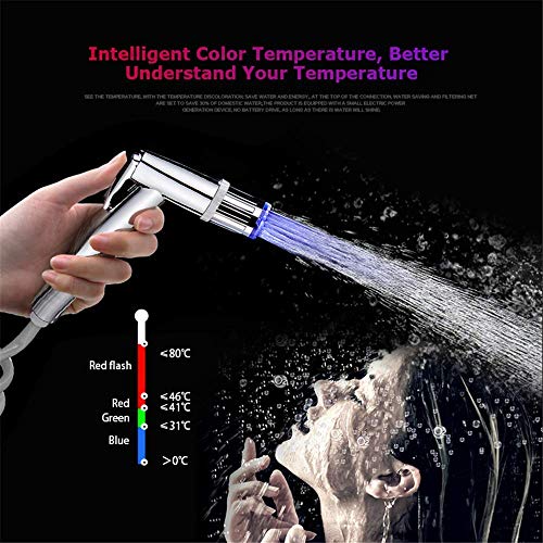 7 Color LED Light Changing Glow Shower Stream Water Faucet Tap for Kitchen Bathroom 1 PCS