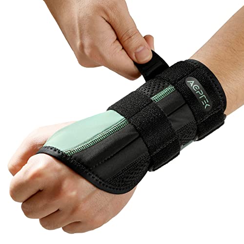 AGPTEK Wrist Brace, Wrist Support for Carpal Tunnel, Night Sleep Wrist Splint, Hand Brace for Arthritis, Sprains, Tendonitis and Joint Pain, Suitable for Right Hand, Sļ¼5.1-7.9in