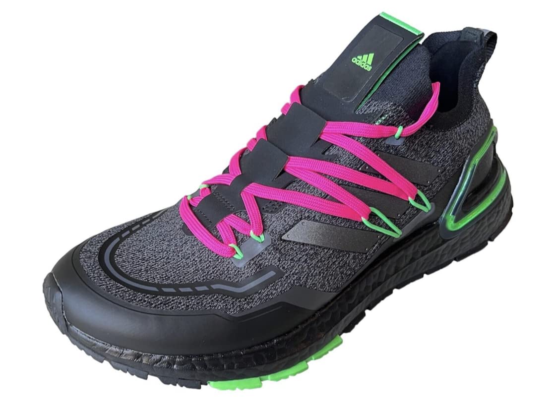 ADIDAS Ultraboost 20 LAB Unisex Running Shoes, Black/Green/Pink, US 8.5