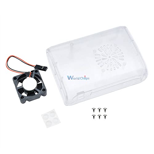 ABS Acrylic Case Cover Enclosure Combo Box with Cooling Fan for Raspberry Pi 2 Raspberry Pi 3 / Model B+