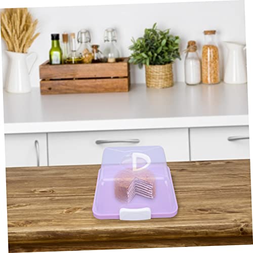 Alipis 1pc Box Packing Portable Cake Box Cheesecake Carrier Cupcake Mini Cake Boxes Treats Holder Pastry Carrier Cake Saver Baking Dessert Cake Box Reusable Cake Container Baking Cake Box
