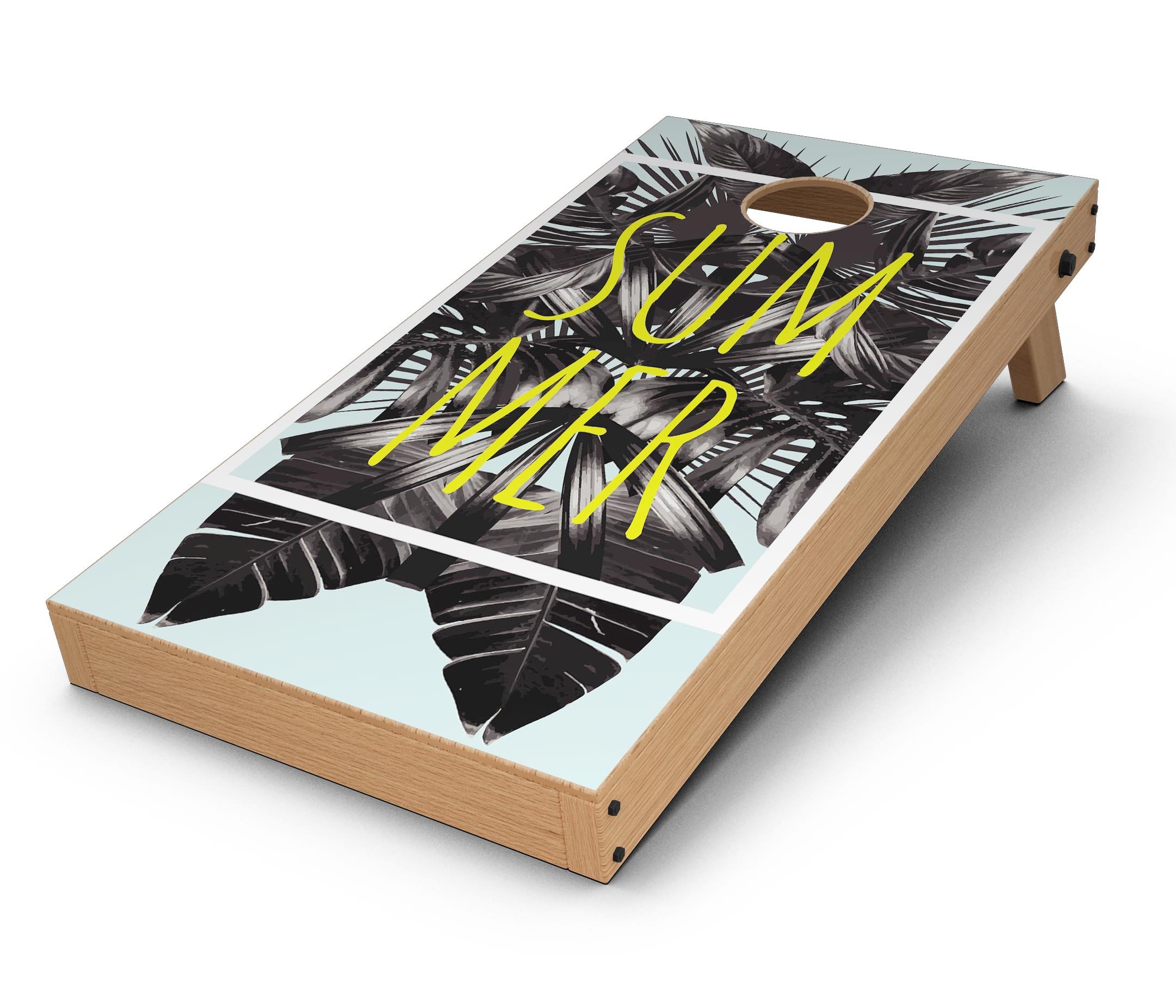Design Skinz Summer Tropical Skin Set for Cornhole (Skin Only) - Mint Summer Time