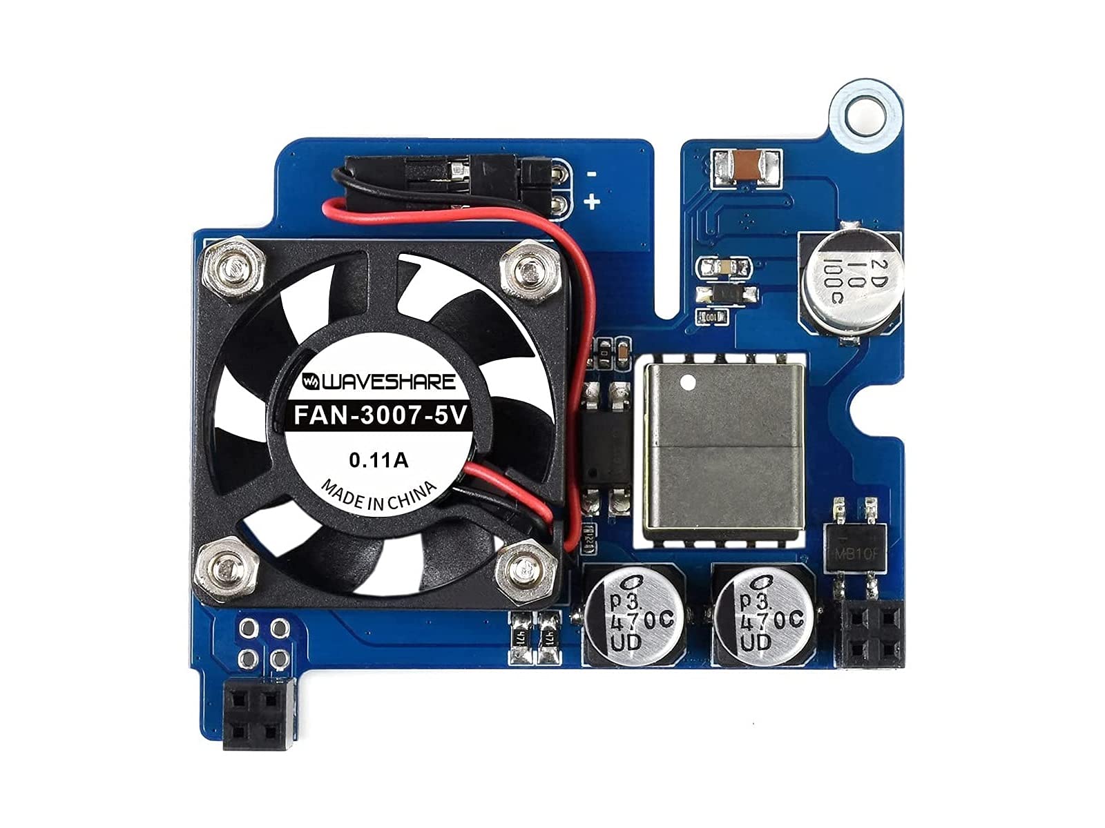 waveshare PoE HAT for Raspberry Pi 4 B/3 B+,Power Over Ethernet HAT (D) with Fan,Support IEEE 802.3af Network,Compatible with Raspberry Pi Official 4B Case
