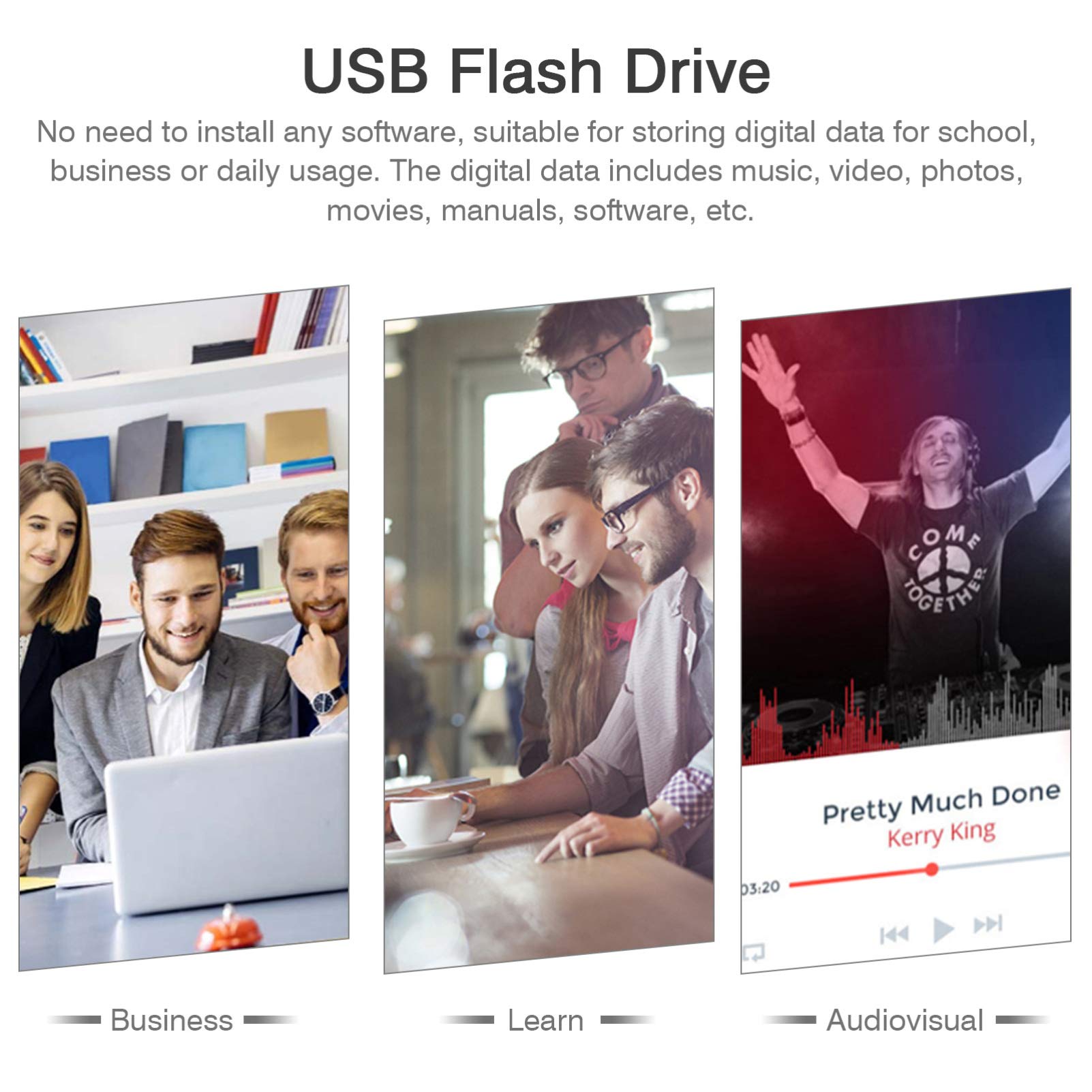 SOLUSTRE USB Drive 32GB Guitar USB Flash Drive Keychain Musical Instrument Key Ring Memory Stick Pendrive Jump Drive Gifts for Data Files Pictures Storage Car Decor