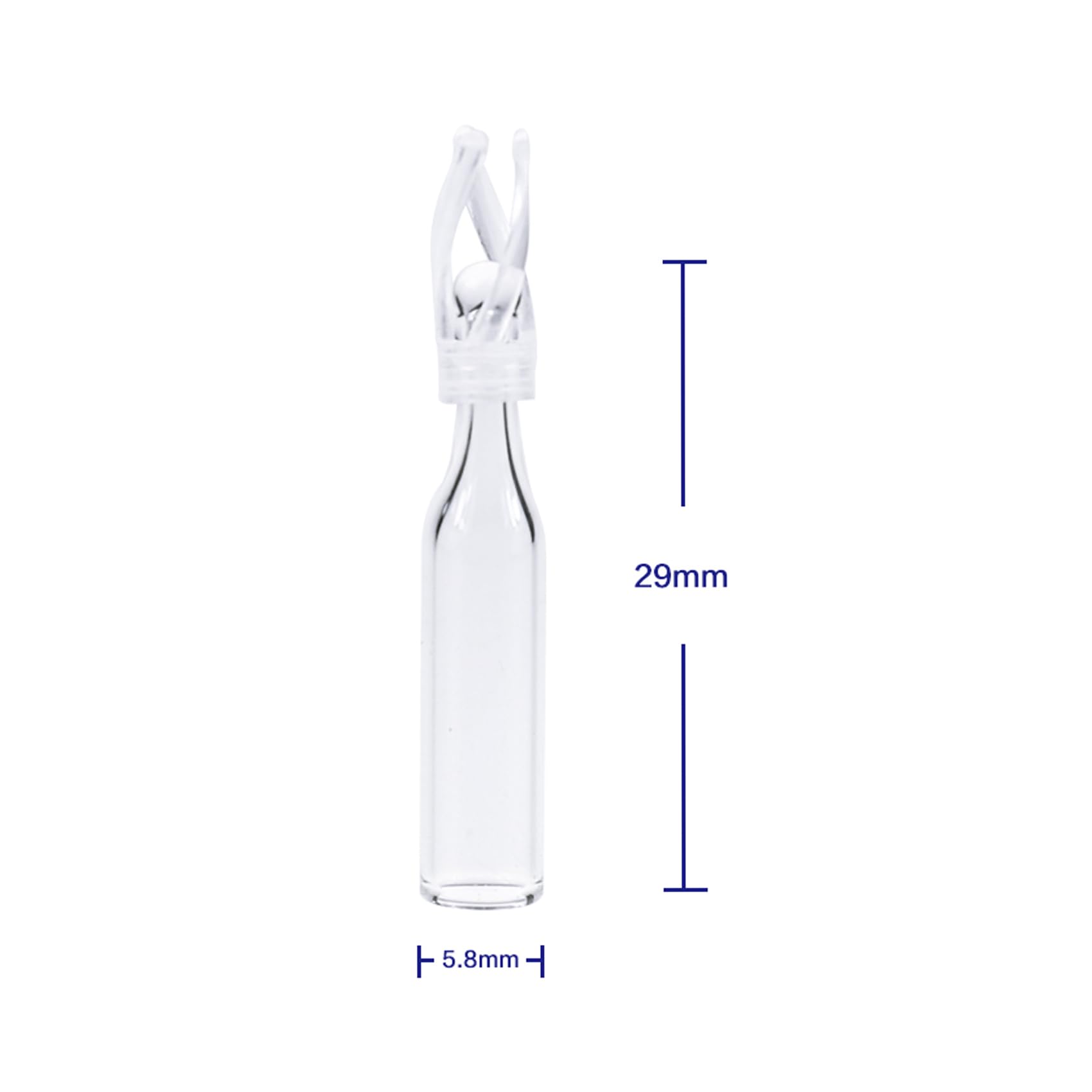 ALWSCI Polyspring Insert Clear Glass, 6 mm Insert Diameter, Volume 250µl, Pack of 100