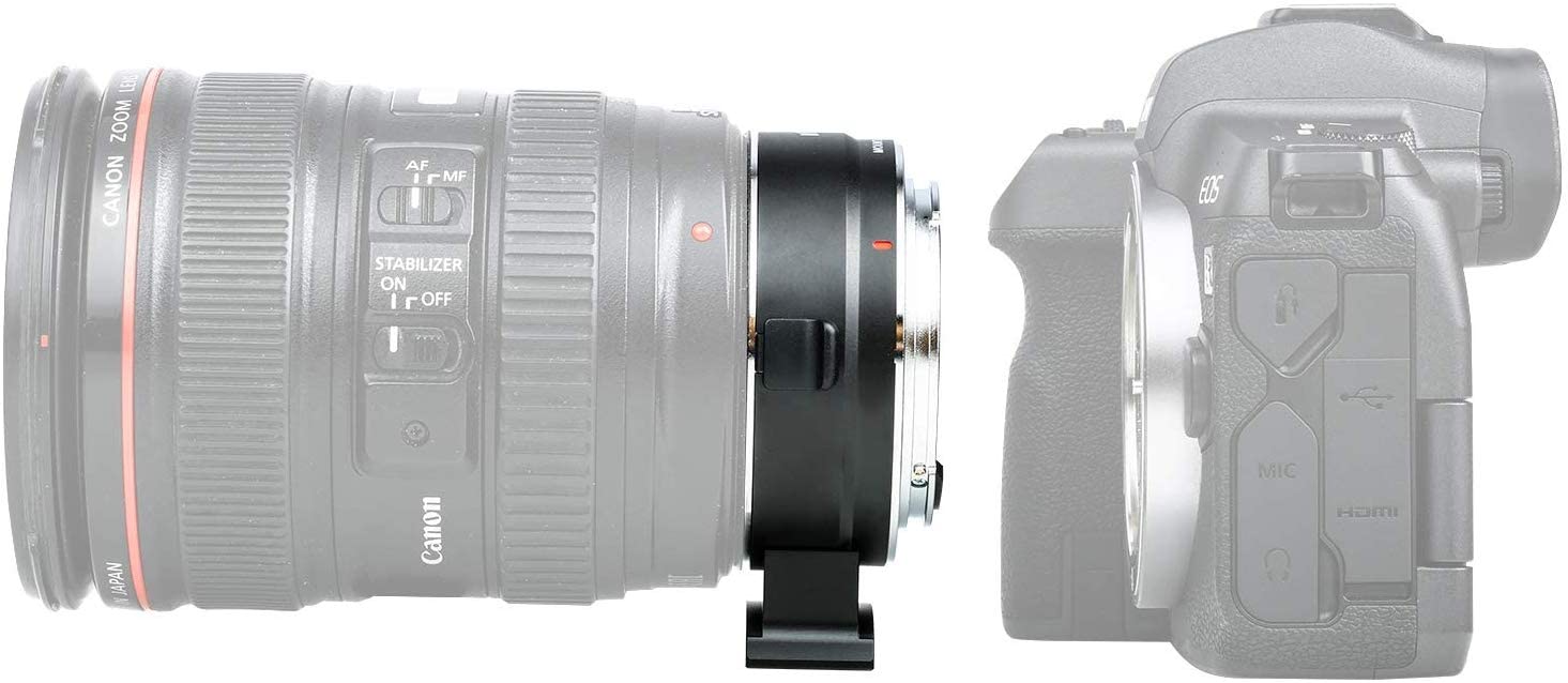 EF-EOS R Lens Adapter Auto-Focus Lens Converter Control Ring Compatible for Canon EF/EF-S Mount Lenses and Canon EOS RP R R5 R6 Cameras