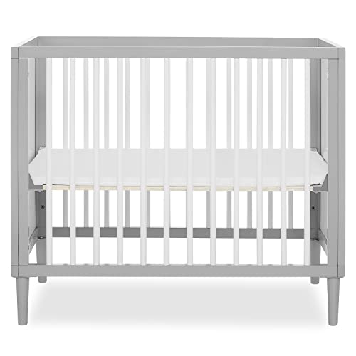 Dream On Me Lucas Mini Modern Crib with Rounded Spindles