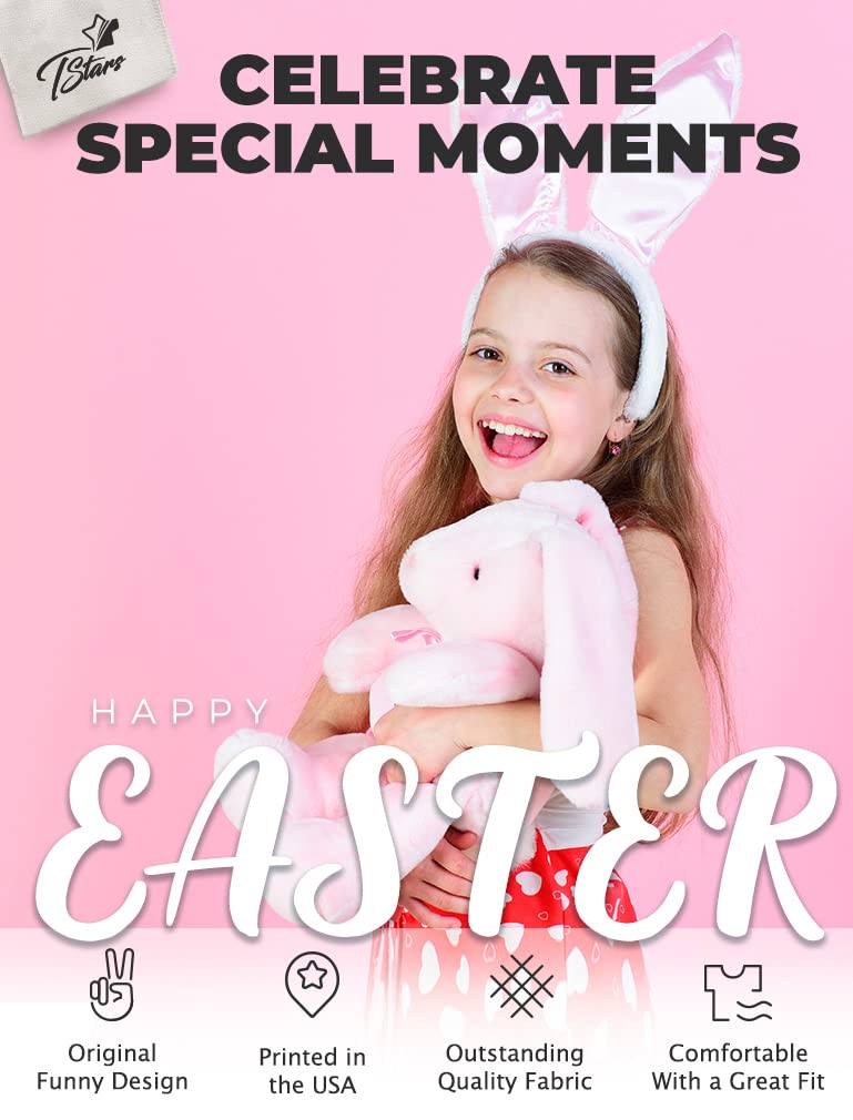 Eggstra Cute Easter Tee Decorated Cute Infant Toddler Kids Bunny T-Shirt 12M Pink