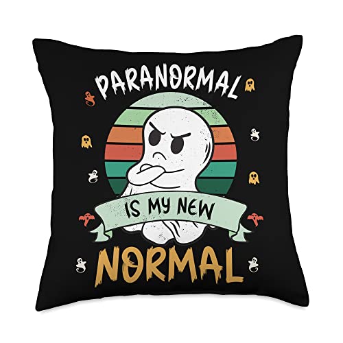 ap lucky designs for people Funny Hunter for Paranormal Ghost Hunting Throw Pillow, 18x18, Multicolor