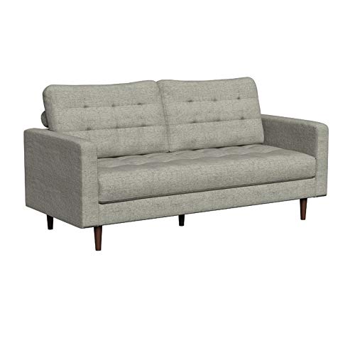 Amazon Brand β Rivet Cove Mid-Century Modern Tufted Apartment Sofa, 72"W, Light Grey