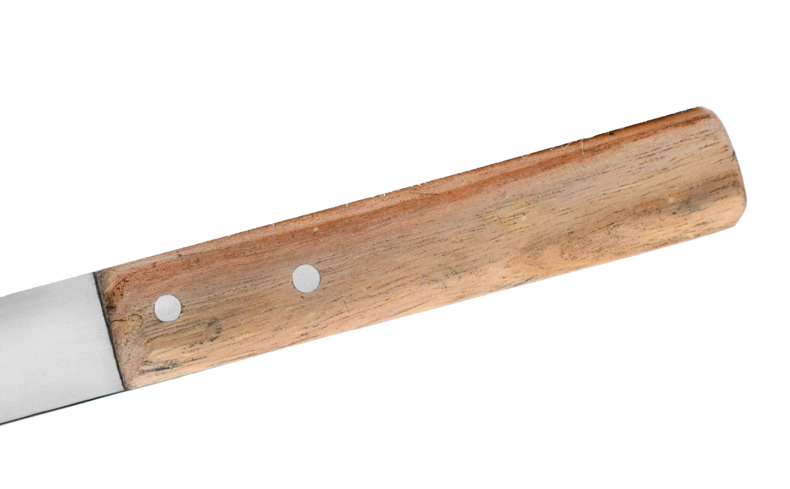 EISCO Palette Knife Spatula, 8" - Wooden Handle Flexible Blade with Parallel Sides- Eisco Labs