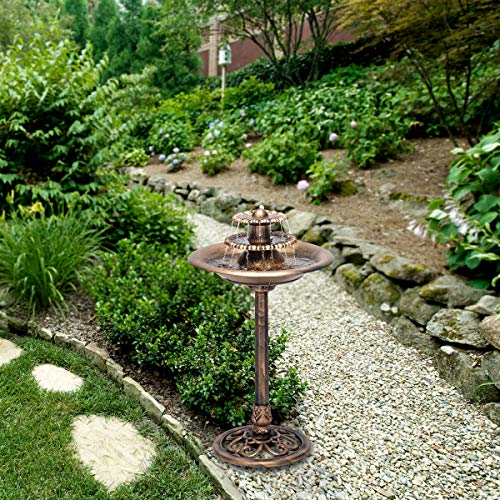 Alpine Corporation TEC106-BZ Alpine Floor Fountain, 35", Bronze
