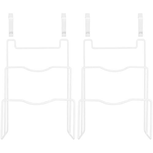 Pot & Pan Lid Hanging Organizer Rack, Set of 2, White - Southern Homewares - Kitchen and Pantry Storage Hanger
