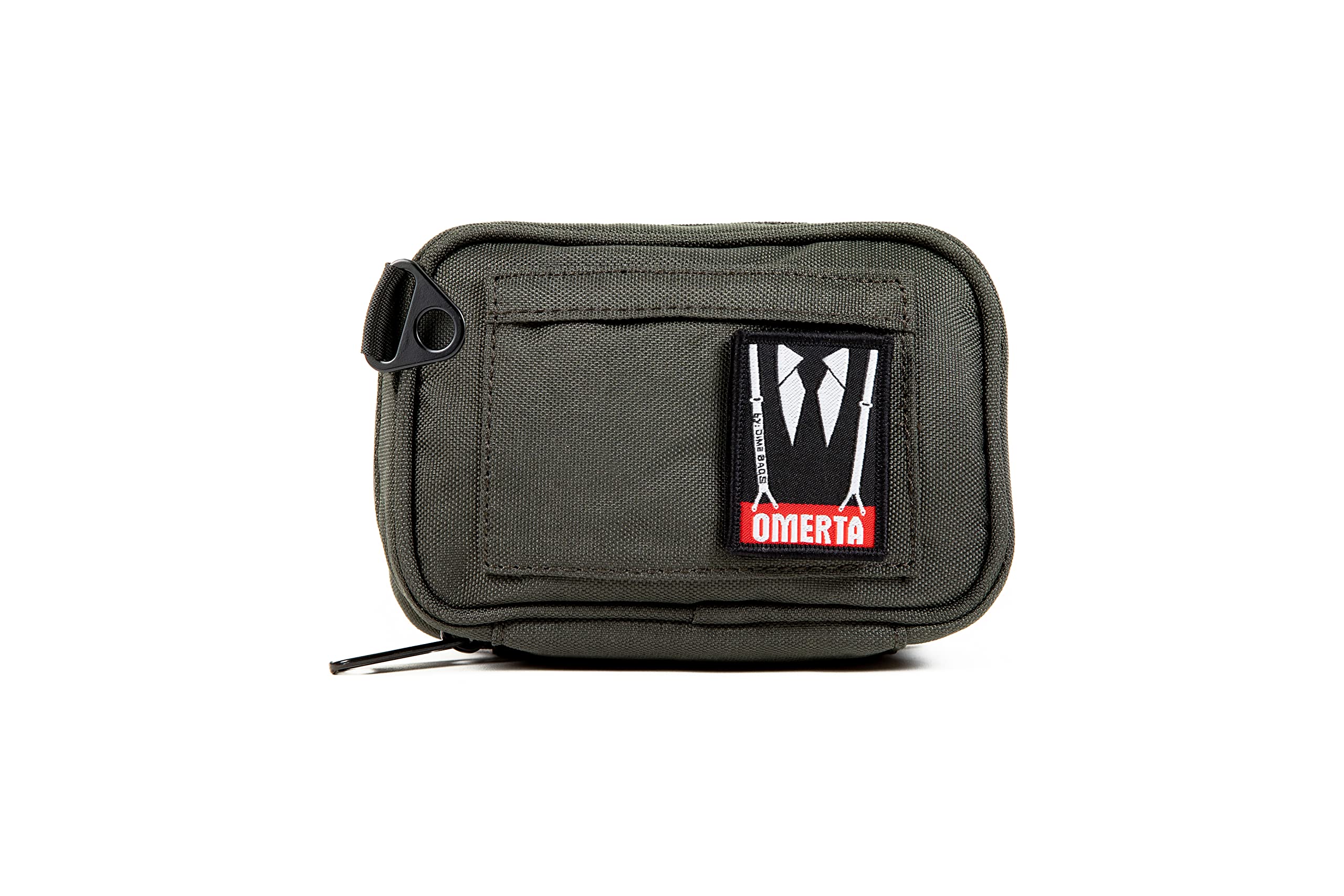 DIME BAGS Boss Carbon Filter Padded Pouch | Low-Profile and Sleek Design (7 Inch, Green)