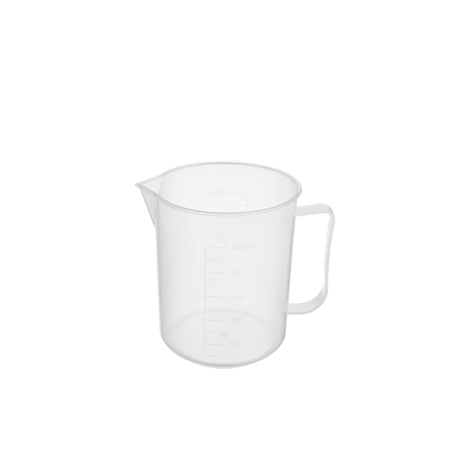Othmro 9PCS 16oz Measuring Cup, PP Plastic Graduated Beaker, Transparent Measuring Pitcher with Handle for Lab Kitchen Liquids(500ml)