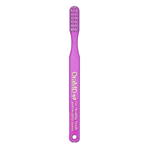 OraMD Soft Bristles Toothbrush - Designed by Dr. Charles C. Bass for Sensitive Teeth and Gums - Manual Toothbrushes with Soft Nylon Bristles for Adults Oral Care - Pack of 6