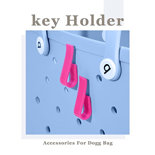 Cup Holder Hooks Accessories for Bogg Bags,2Pcs Insert Holder Charm Accessory Organize Valuables on Bag,Bogg Bags Decordation (Pink)
