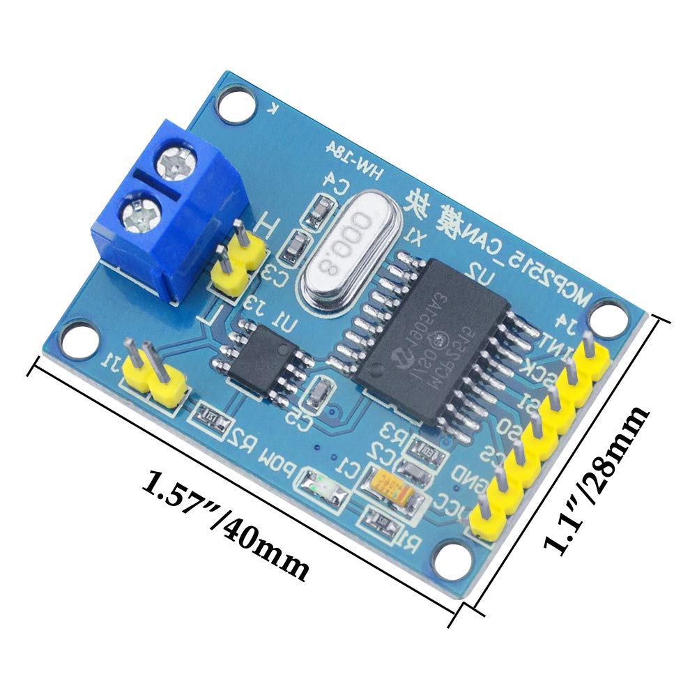 XINGYHENG 5Pcs MCP2515 CAN Bus Module TJA1050 Receiver SPI Module DC 5V Power Supply Converter