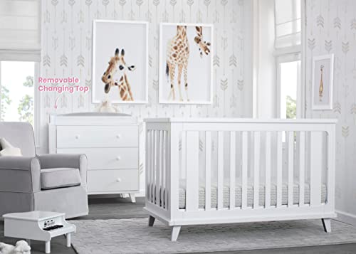 Delta Children Ava 3-in-1 Convertible Baby Crib - Greenguard Gold Certified, White
