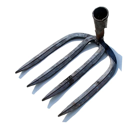 DOITOOL 4 Cleaning Tool Digging Tools Mini Tool Rake Head Replacement Mini Rake Small Shrub Rake Garden Tools Gardening Rake Lawn Forging Shrub Black Cultivator Rake