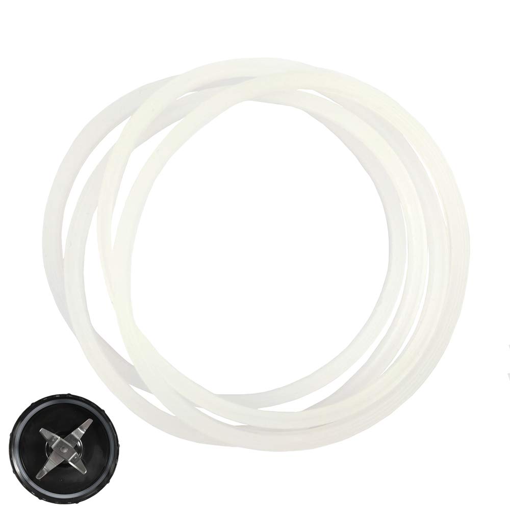 4 Pcs Rubber Gasket Sealing White O Ring Blender Gasket Replacement Parts for Ninja Juicer Blender (8.3 cm/3.2 inch)