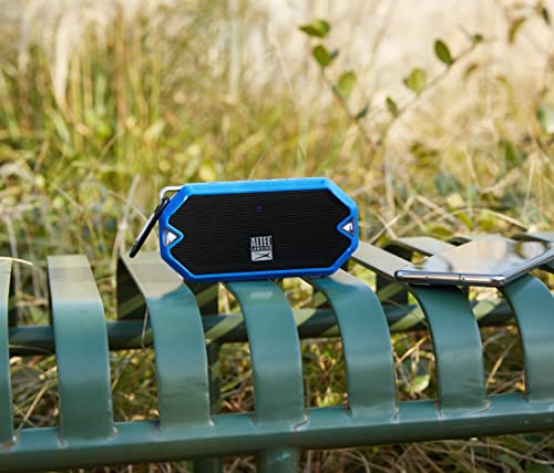 Altec Lansing HydraMini Wireless Bluetooth Speaker, IP67 Waterproof USB C Rechargeable Battery with 6 Hours Playtime, Compact, Shockproof, Snowproof, Everything Proof (Royal Blue)