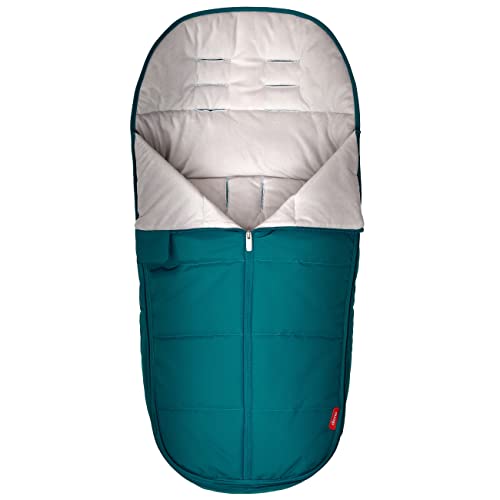 Diono All Weather Stroller Footmuff, Universal Fit from Baby to Toddler with Cozy Super Soft Padding, Weatherproof, Water Resistant Lining, Blue Turquoise