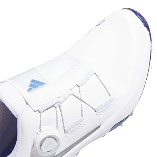 adidas Women's ZG23 BOA Golf Shoes, Footwear White/Blue Fusion Metallic/Silver Metallic, 8.5